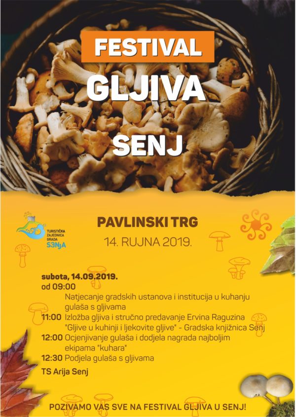 Festival gljiva, 14 rujna 2019.g., Senj, Pavlinski trg – visitsenj.com
